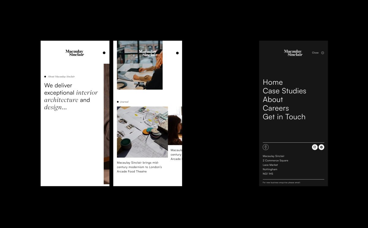 Framework Design created a premium, animated website for Macaulay Sinclair—blending digital ...