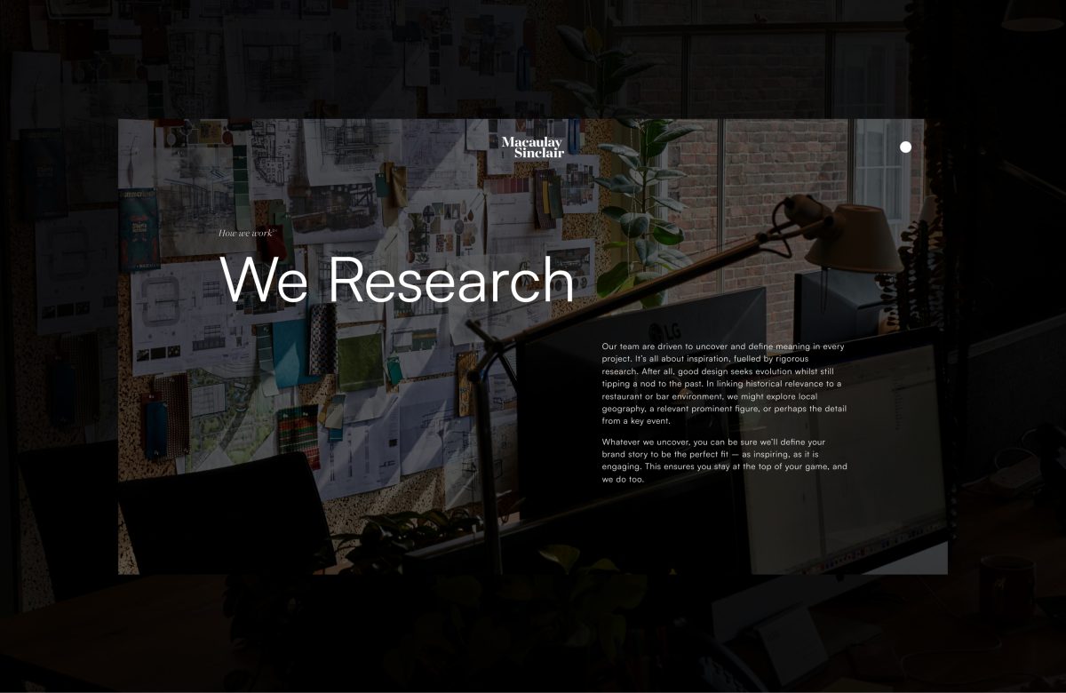 Framework Design created a premium, animated website for Macaulay Sinclair—blending digital ...