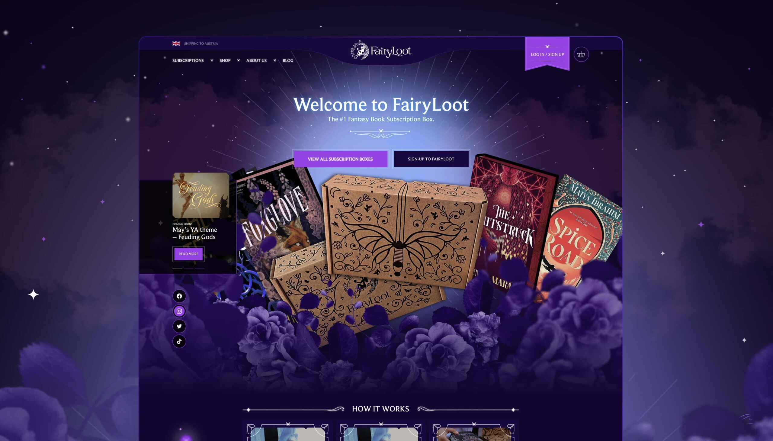 FairyLoot Website | Framework – Fantasy Brand Web Design Experts