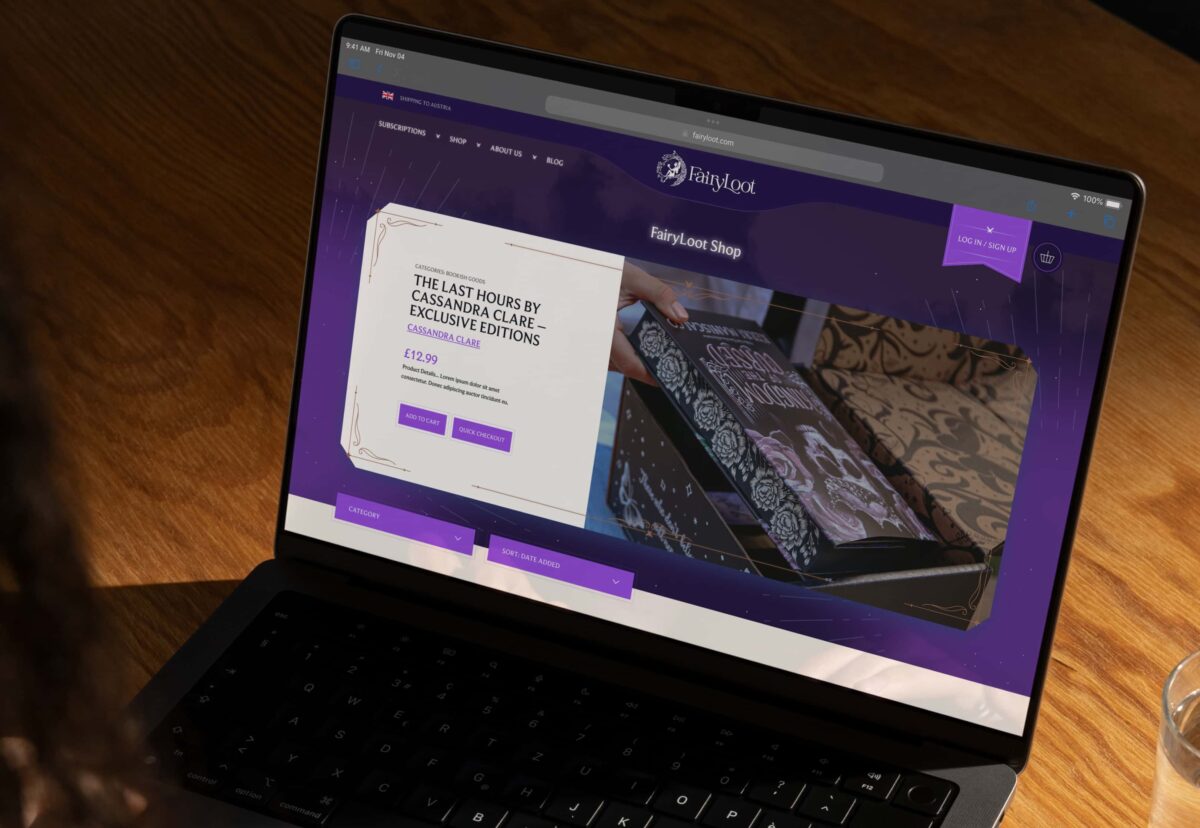 FairyLoot Website | Framework – Fantasy Brand Web Design Experts